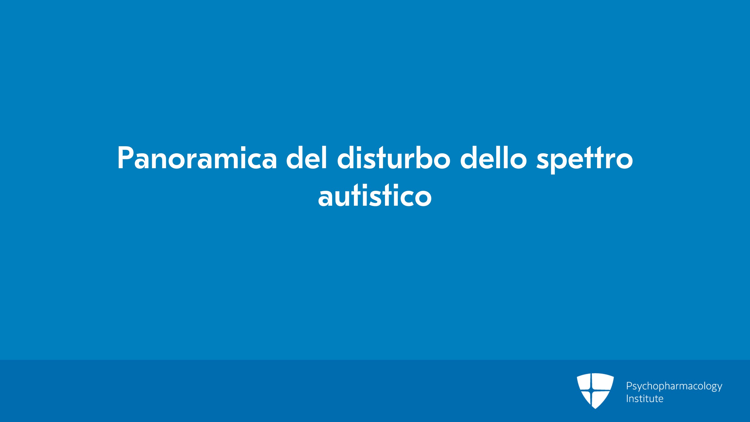 Panoramica del disturbo dello spettro autistico - Psychopharmacology ...